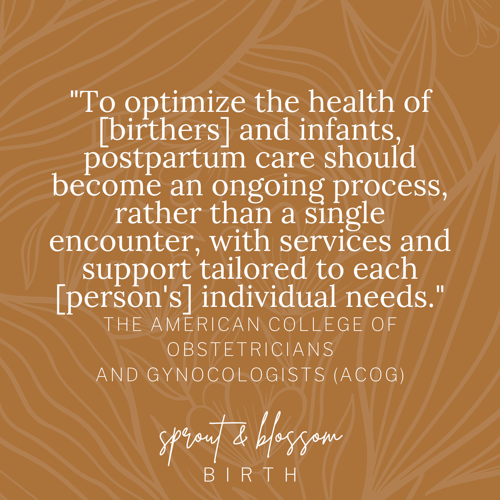 Preparing for Your Postpartum Journey | Sprout and Blossom Birth ...