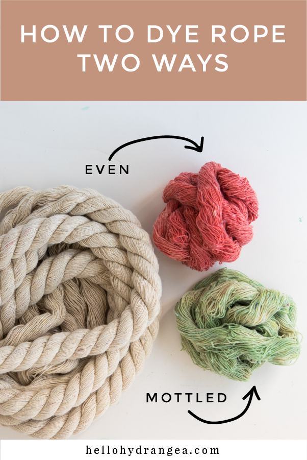 How To Dye Rope Hello Hydrangea
