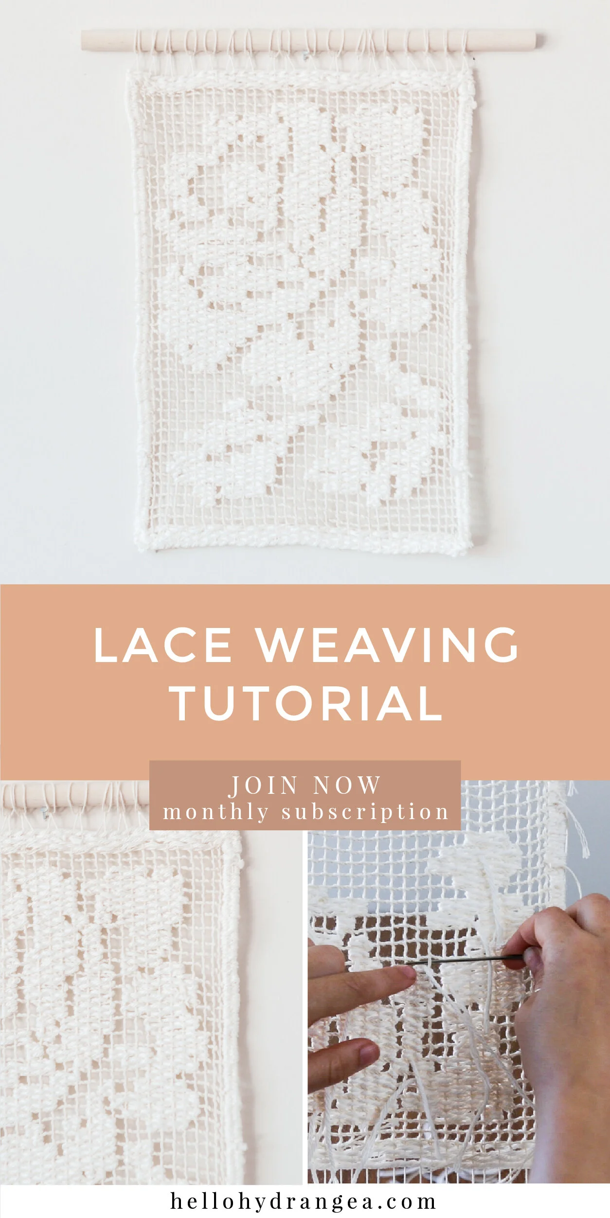 October's Project: Lace Weaving — Hello Hydrangea
