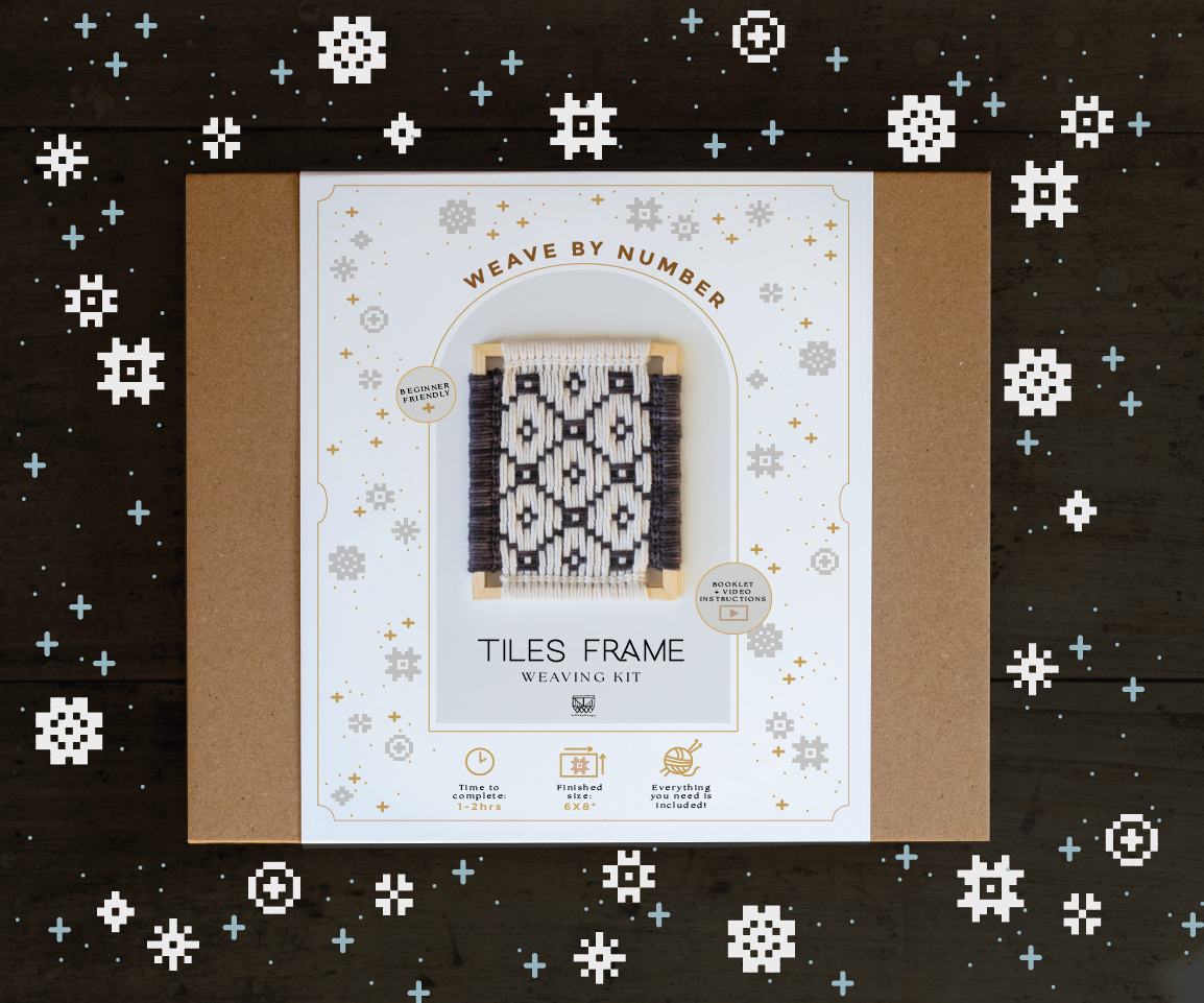 Tiles: Weave by Number. Frame Weaving Kit. Supplies + Instructions ...
