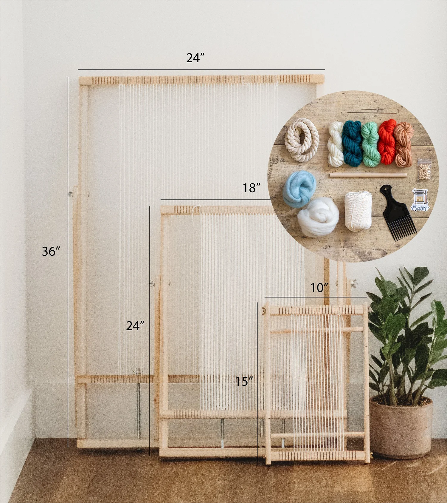 Starfall: Weave by Number. Frame Weaving Kit. Supplies + Instructions ...