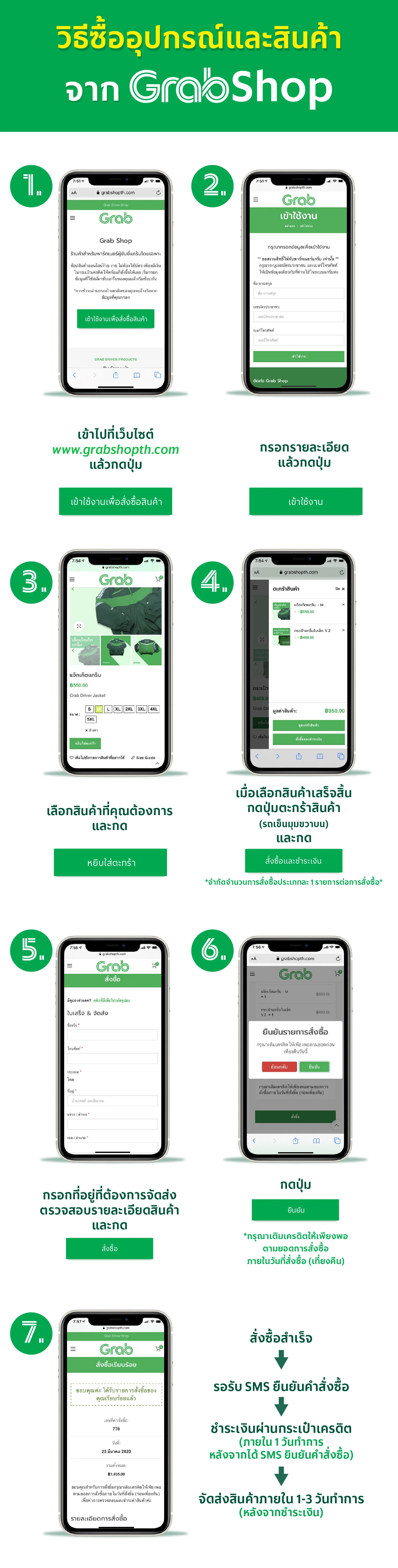 Grab Shop เปิดให้บริการแล้ว — GrabDriverTH