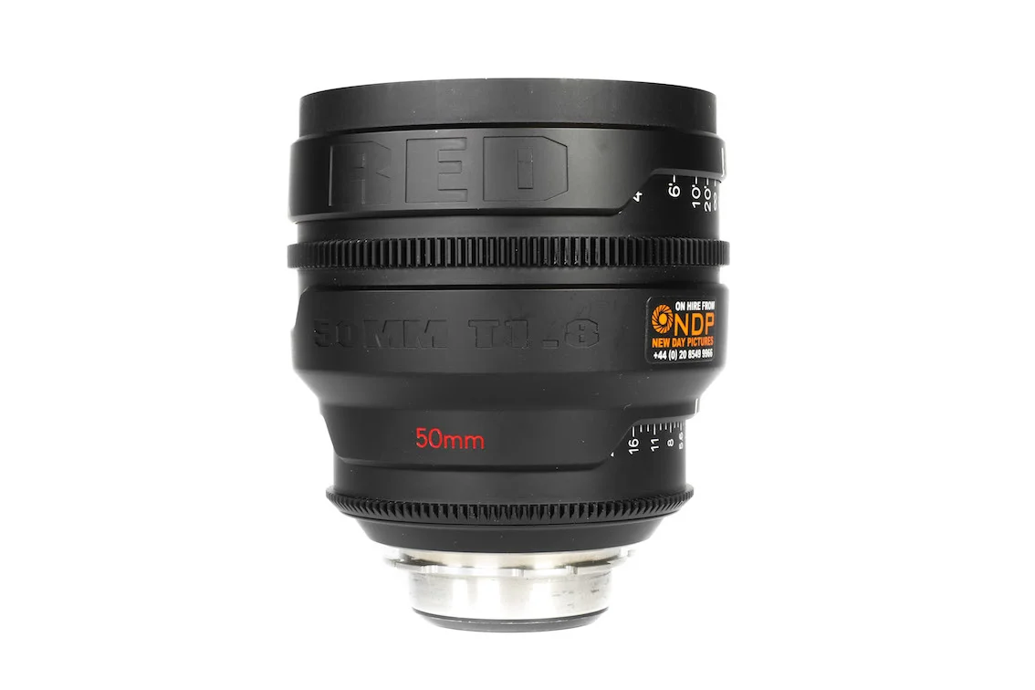 RED 50mm T1.8 Prime Lens Hire - £45/Day or £135/Week — New Day Pictures ...