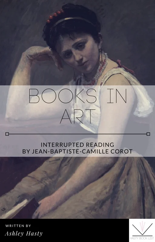 Interrupted Reading: Framed Premium Canvas Print by by Corot