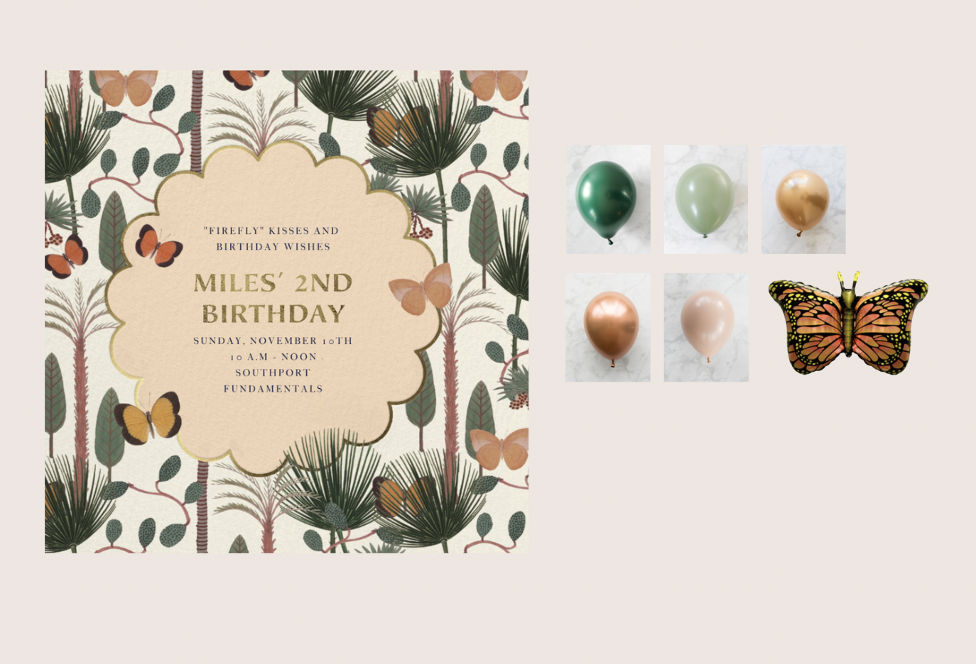 A Butterfly Themed Birthday Party