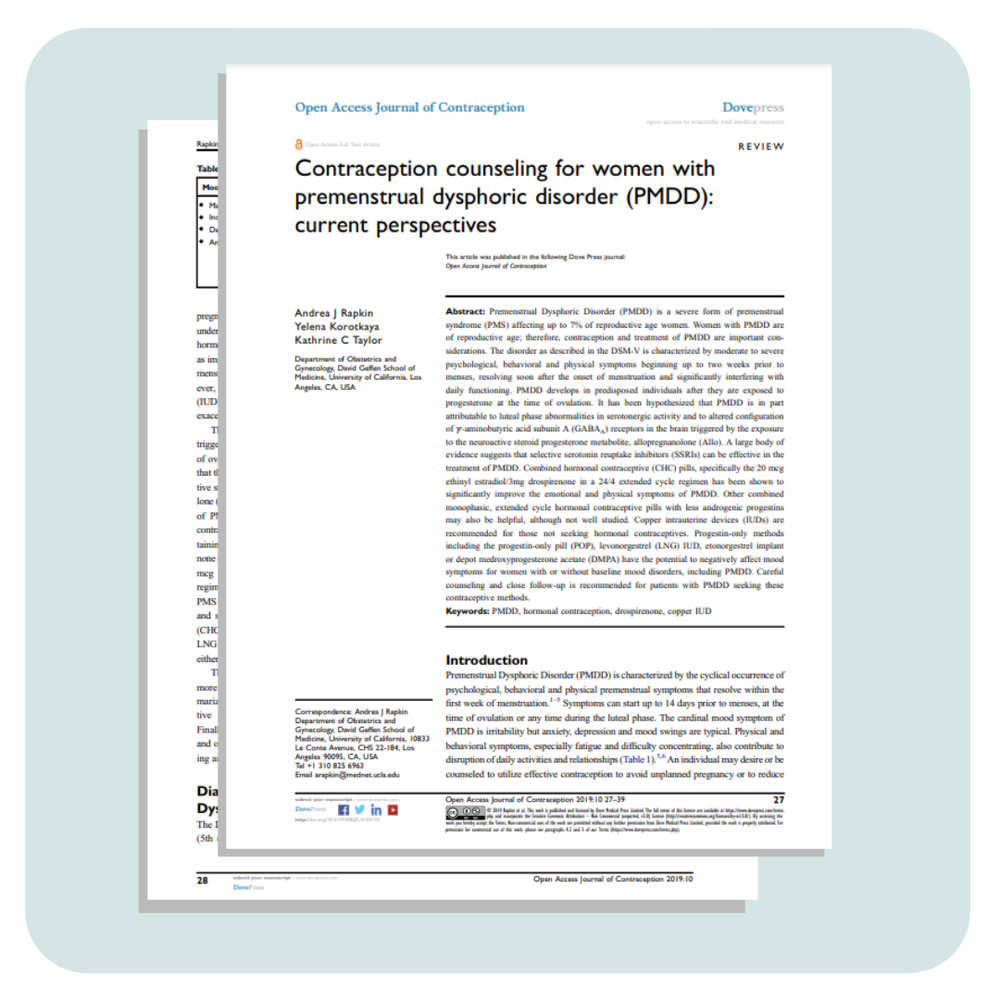 PMDD/PME Scientific Papers | IAPMD
