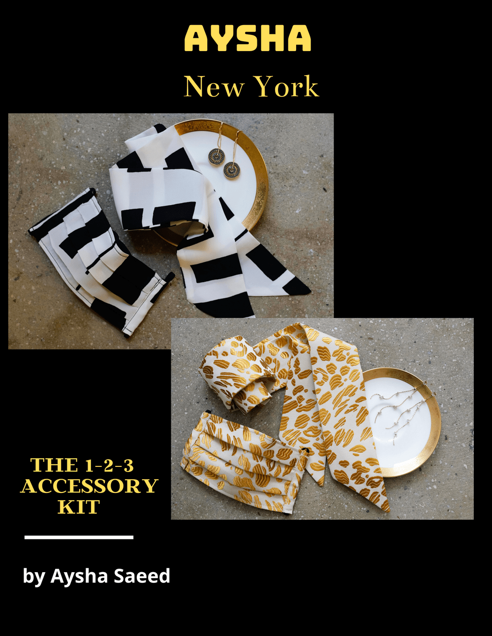 The AYSHA NY Must-Have Social Distancing-Inspired 1-2-3 Accessory Kit ...