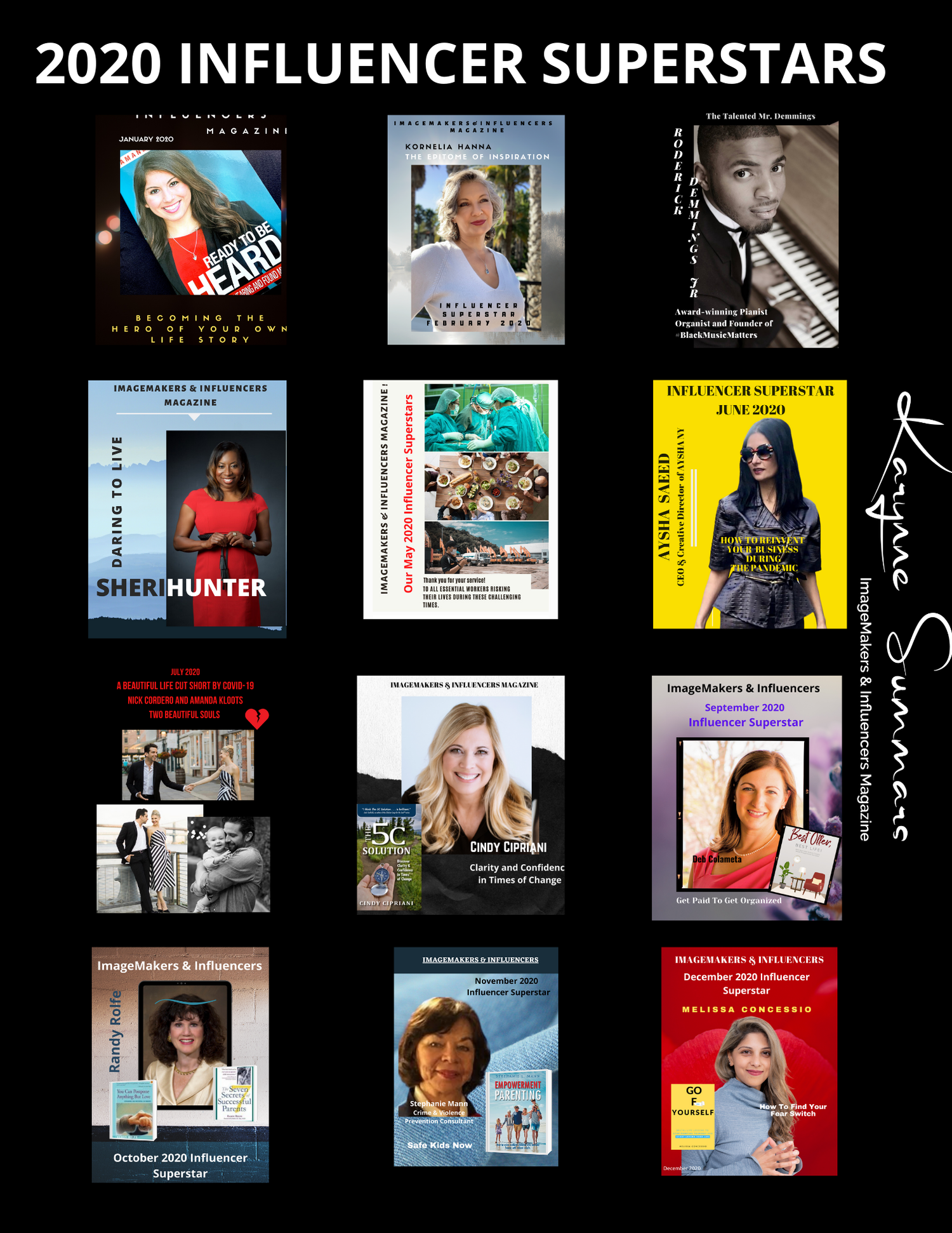 A Look Back | The ImageMakers & Influencers Magazine's 2020 Influencer ...