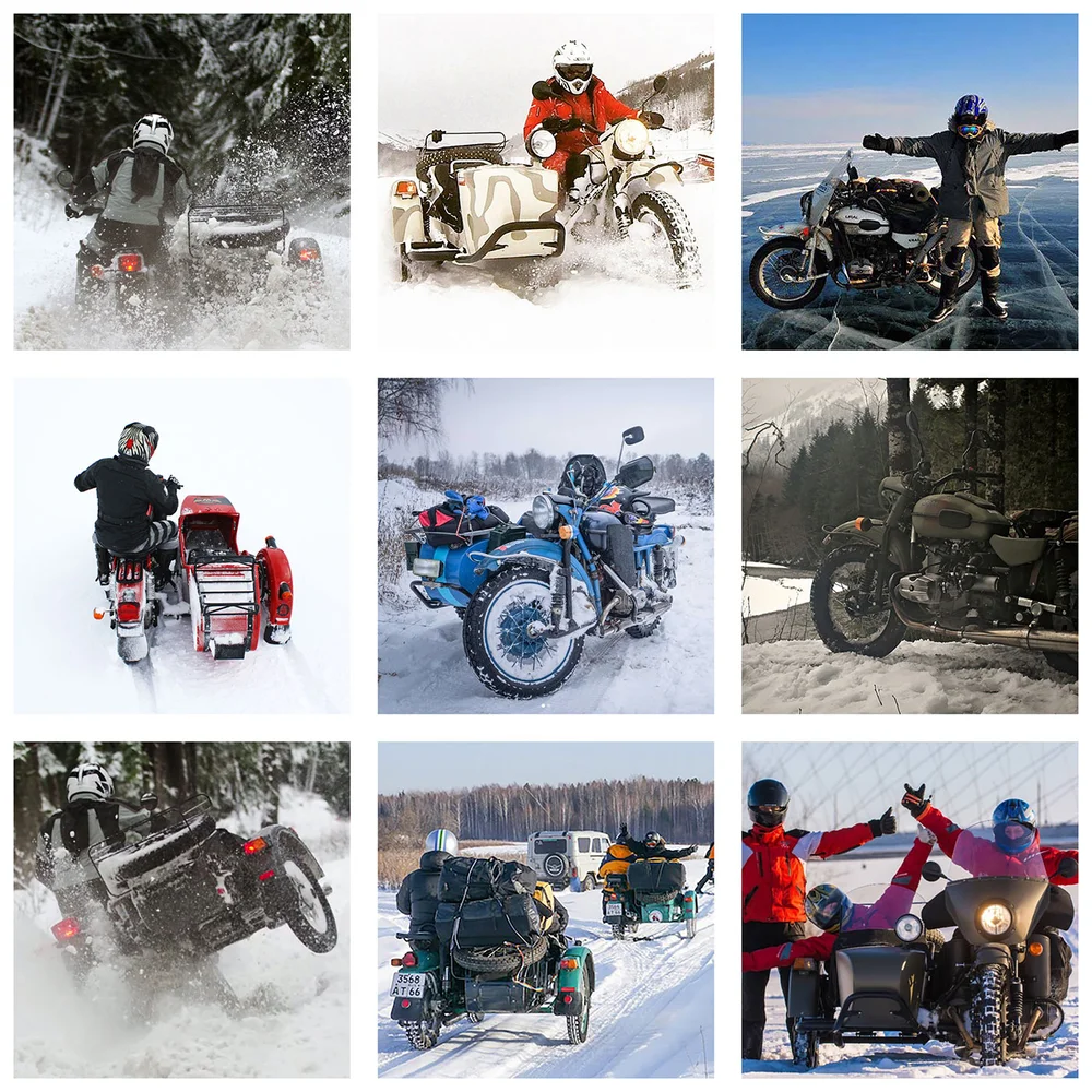Sidecars in the Snow — Ural Motorcycles