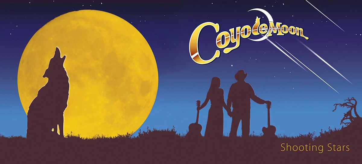 Coyote Silhouette With Moon