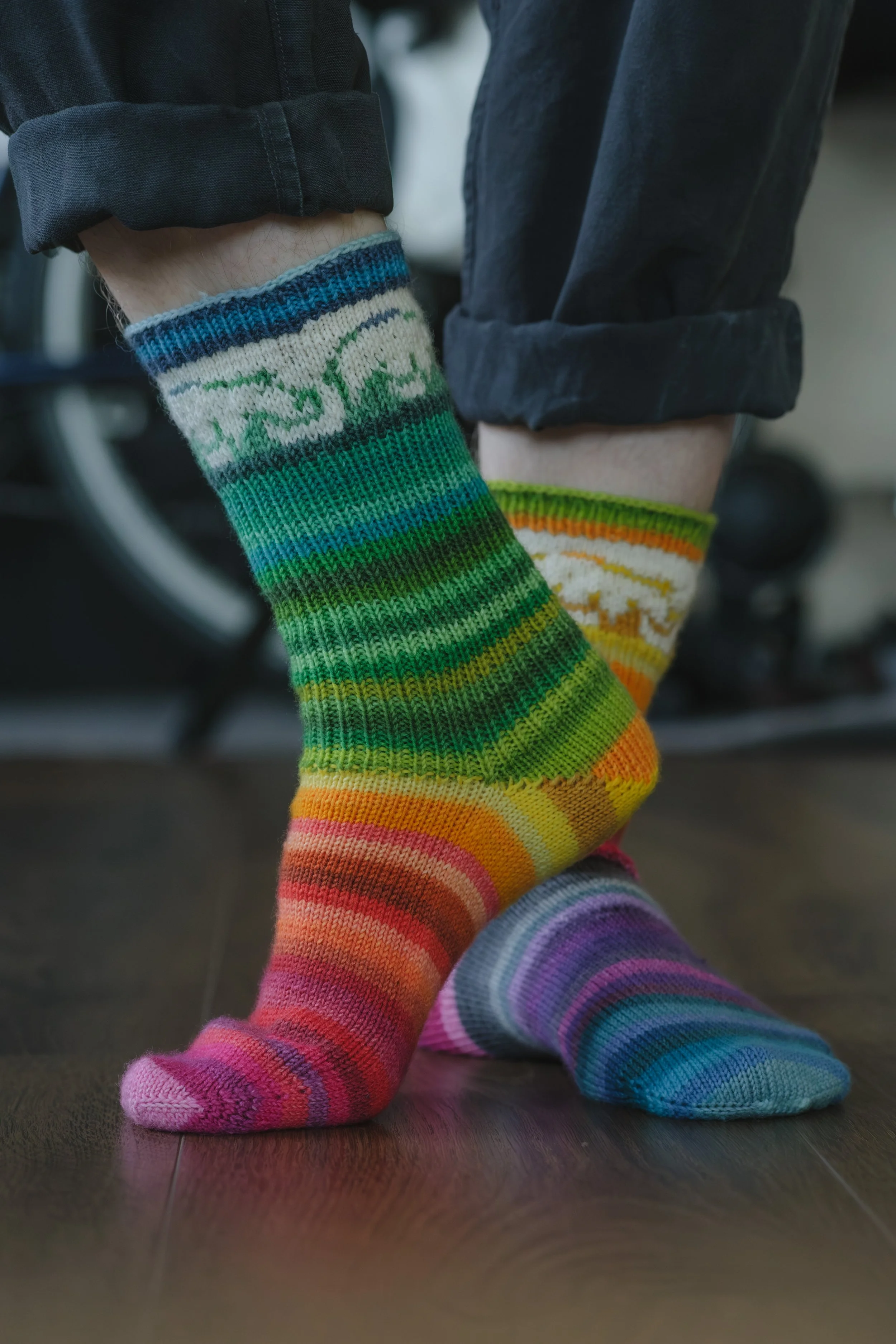 Rainbow Hippo Socks! 🌈🧦🦛 — Andrea Rangel