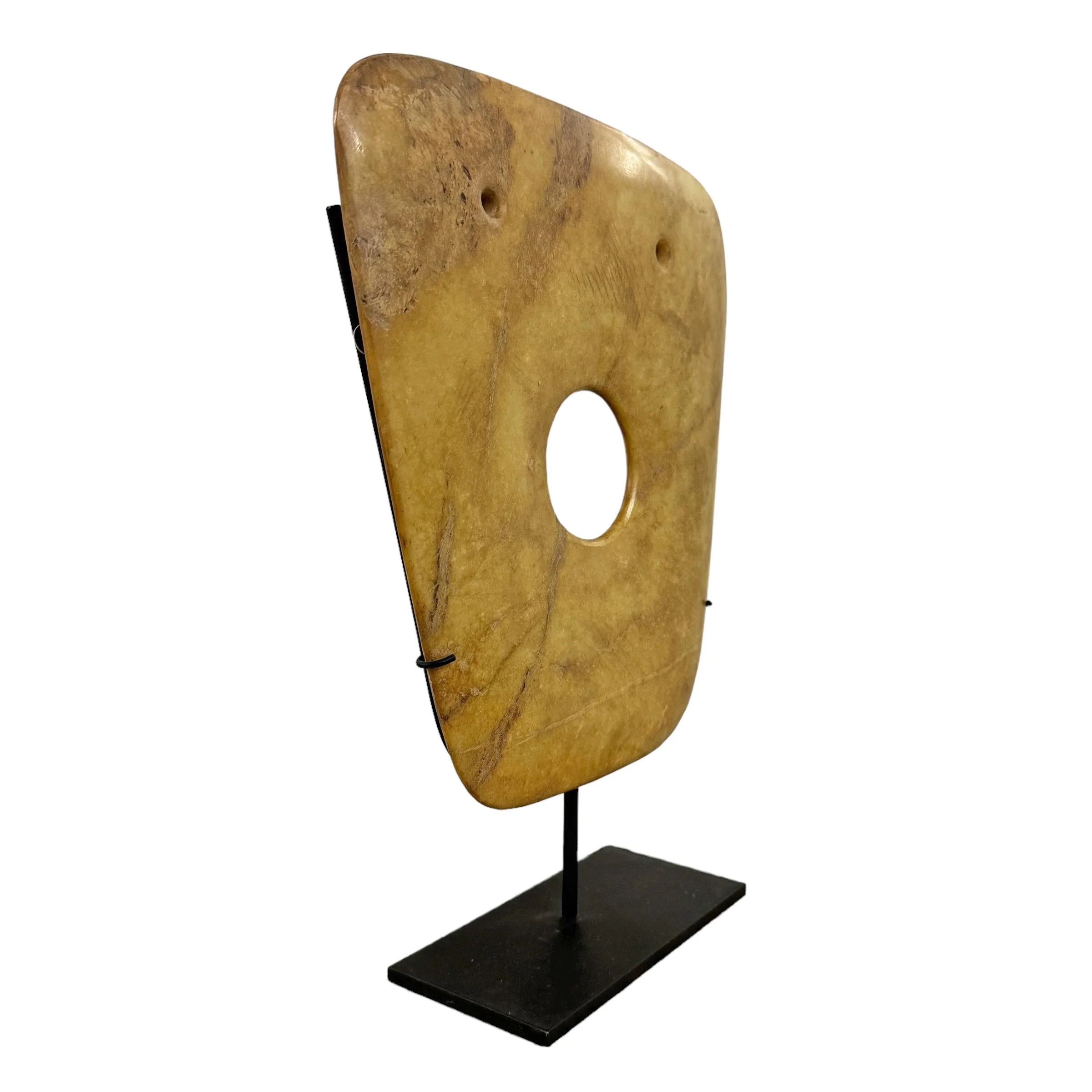 Chinese Stone Axe Head on Custom Mount — RIGHT | PROPER