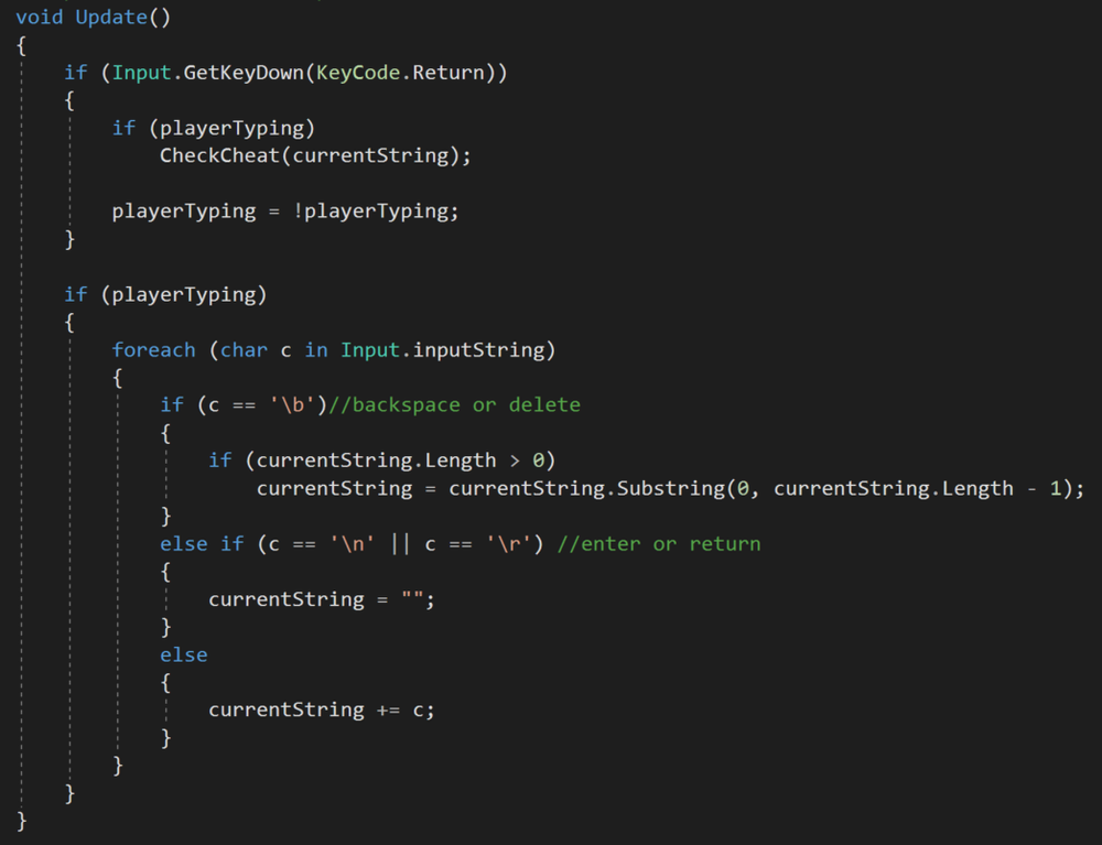 Cheat Codes with Unity and C# — One Wheel Studio