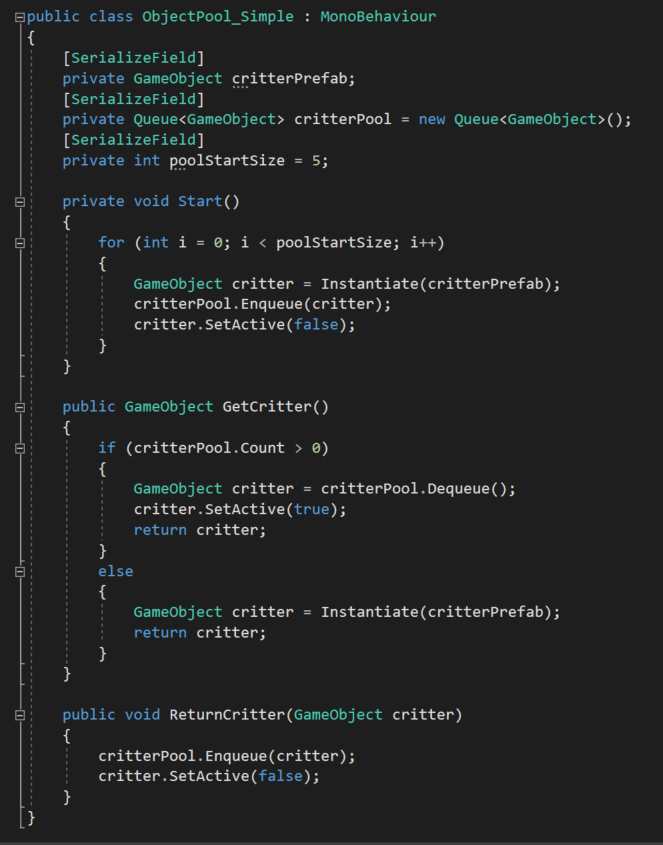 Object Pooling — One Wheel Studio