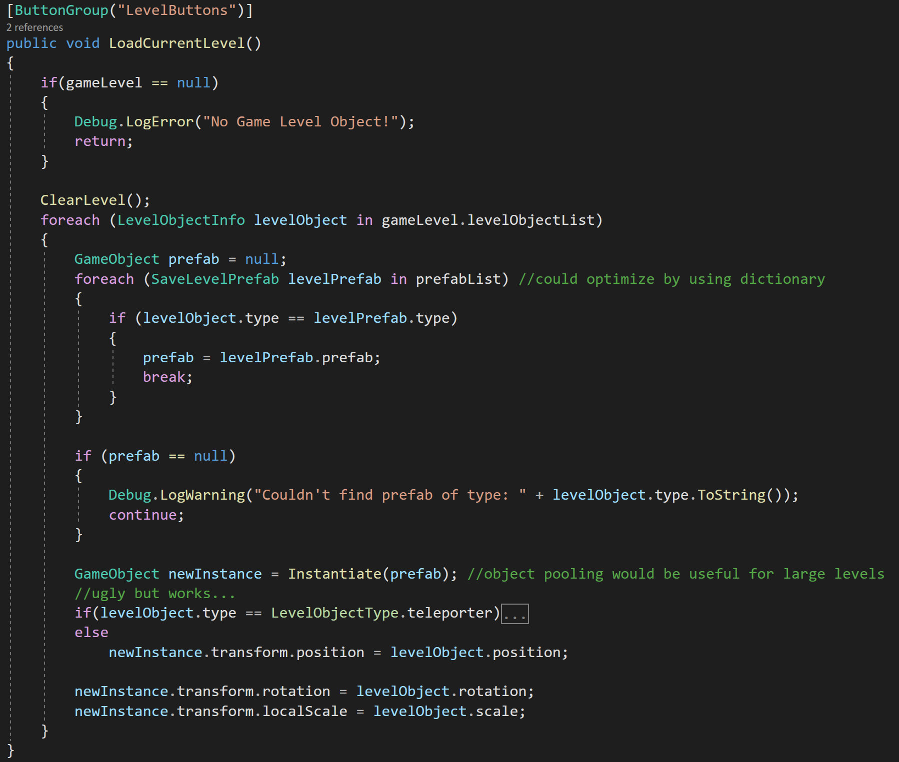 Simple Level Save and Load System (Unity Editor) — One Wheel Studio