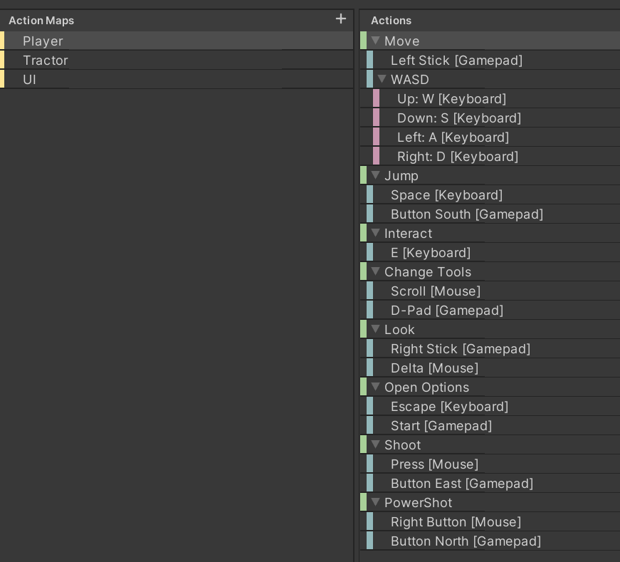 Changing Action Maps with Unity's "New" Input System — One Wheel Studio