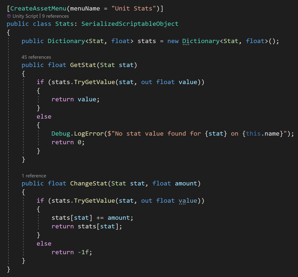 Stats in Unity - The Way I Do it — One Wheel Studio