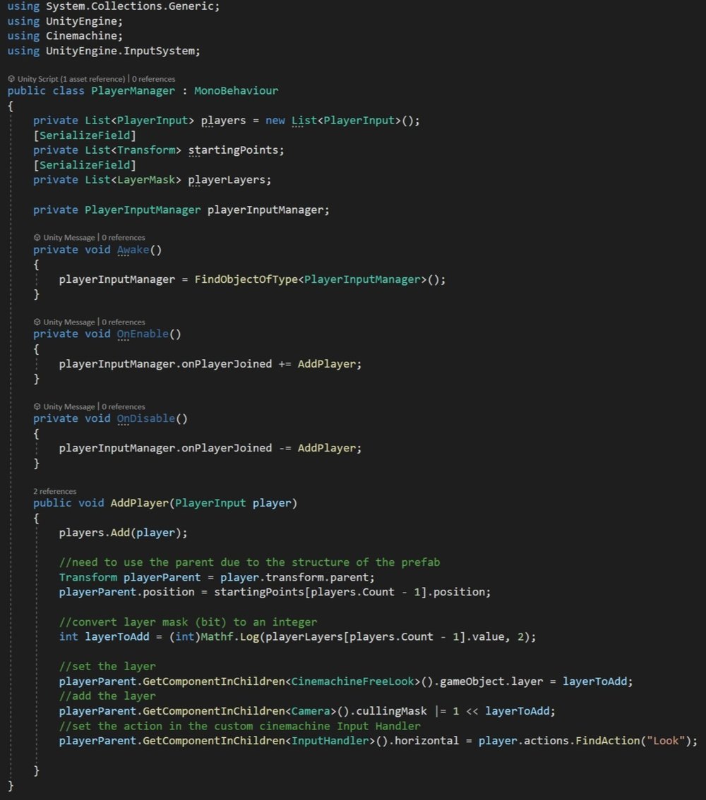 Split Screen: New Input System & Cinemachine — One Wheel Studio