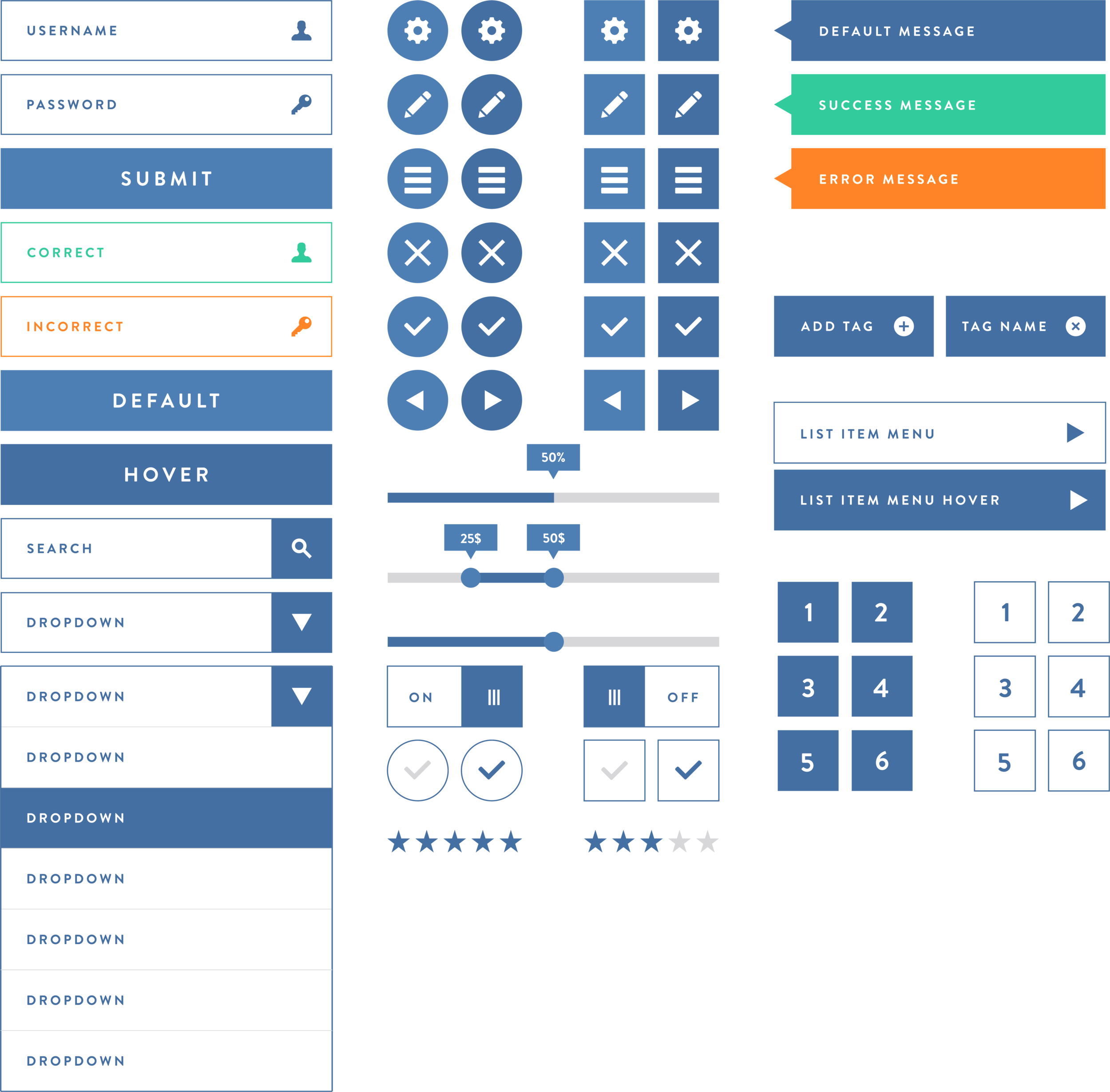 Mobile App Flat UI — Shara Designs
