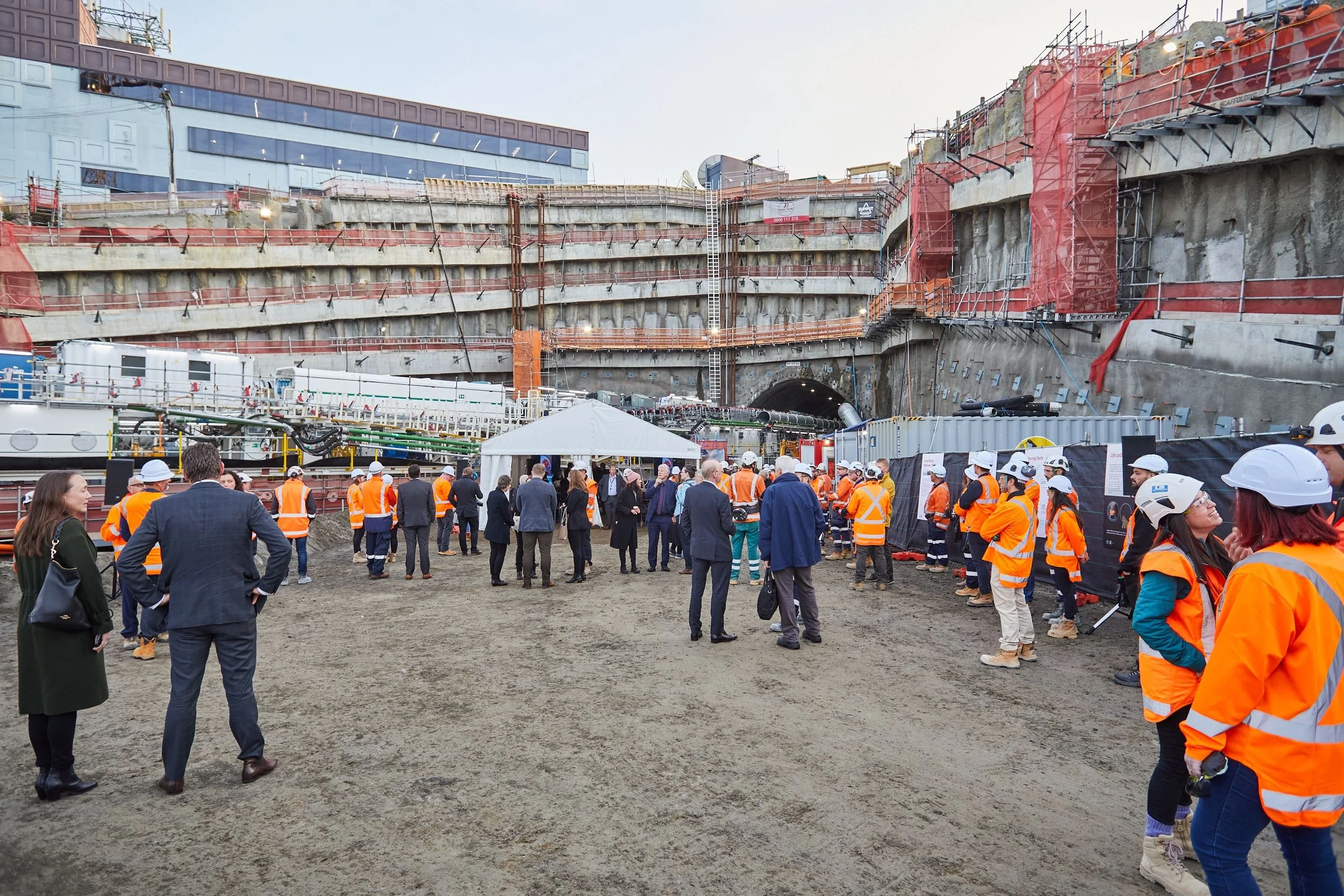 Tunnel Boring Machine Launched — City Rail Link