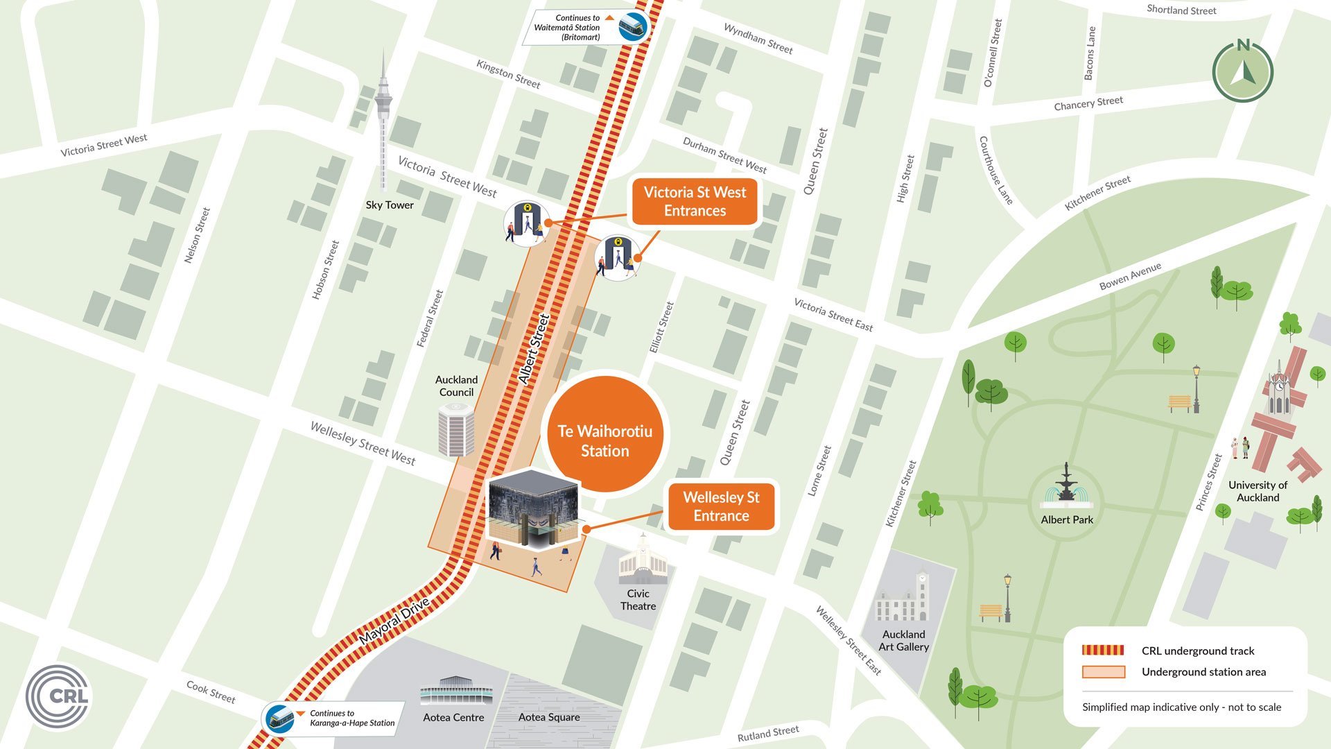 Te Waihorotiu Station Location, Name and Design — City Rail Link