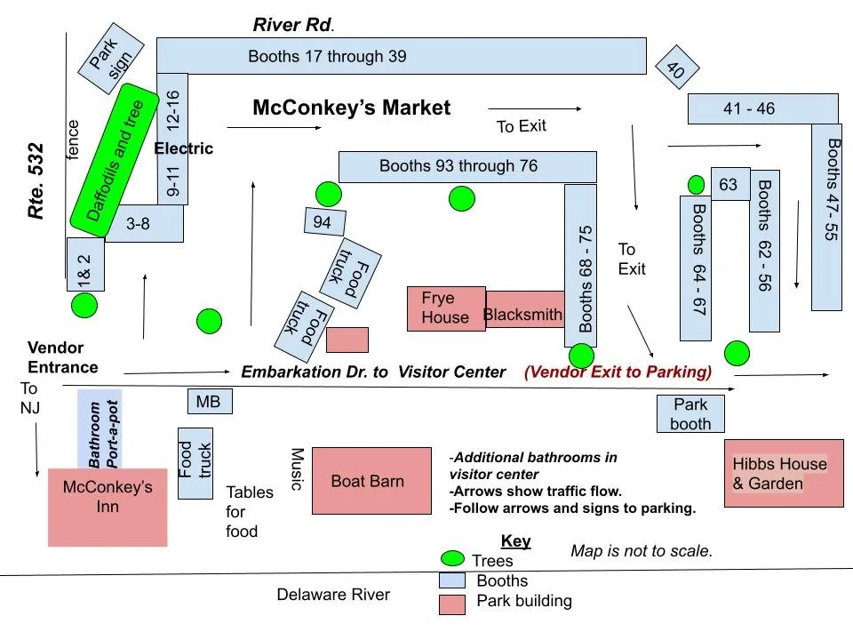 Booth Map and Vendor List — McConkey's Market