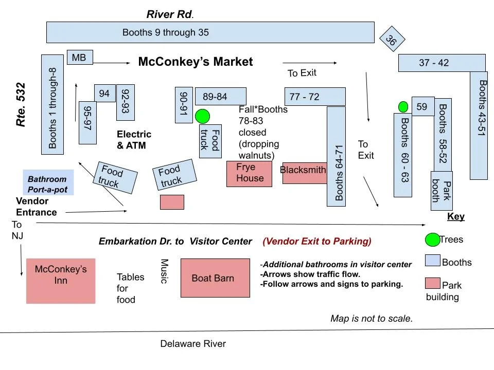 Booth Map and Vendor List — McConkey's Market