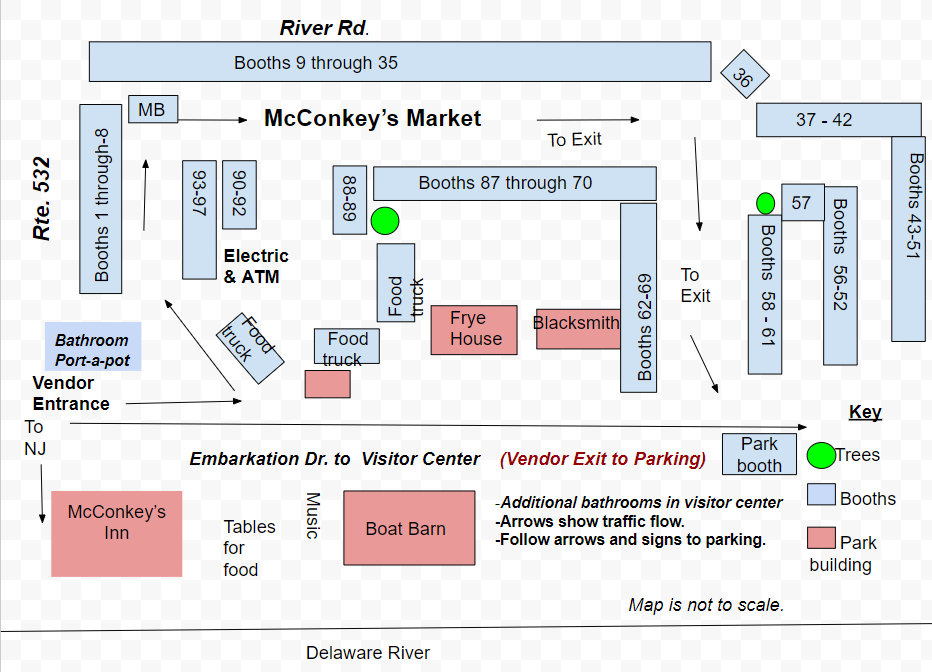 Booth Map and Vendor List — McConkey's Market
