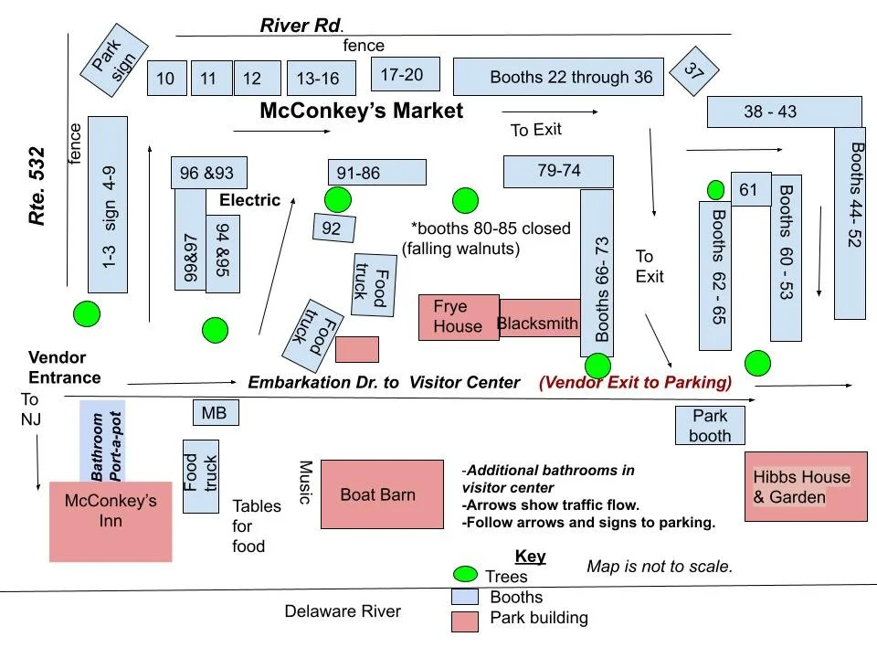 Booth Map and Vendor List — McConkey's Market