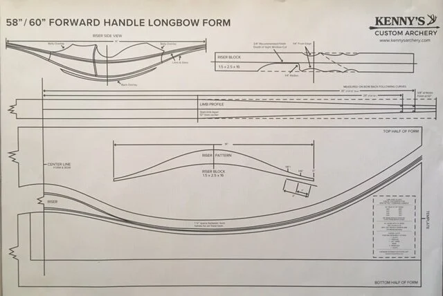 Longbow Plan & Template — Kenny's Custom Archery