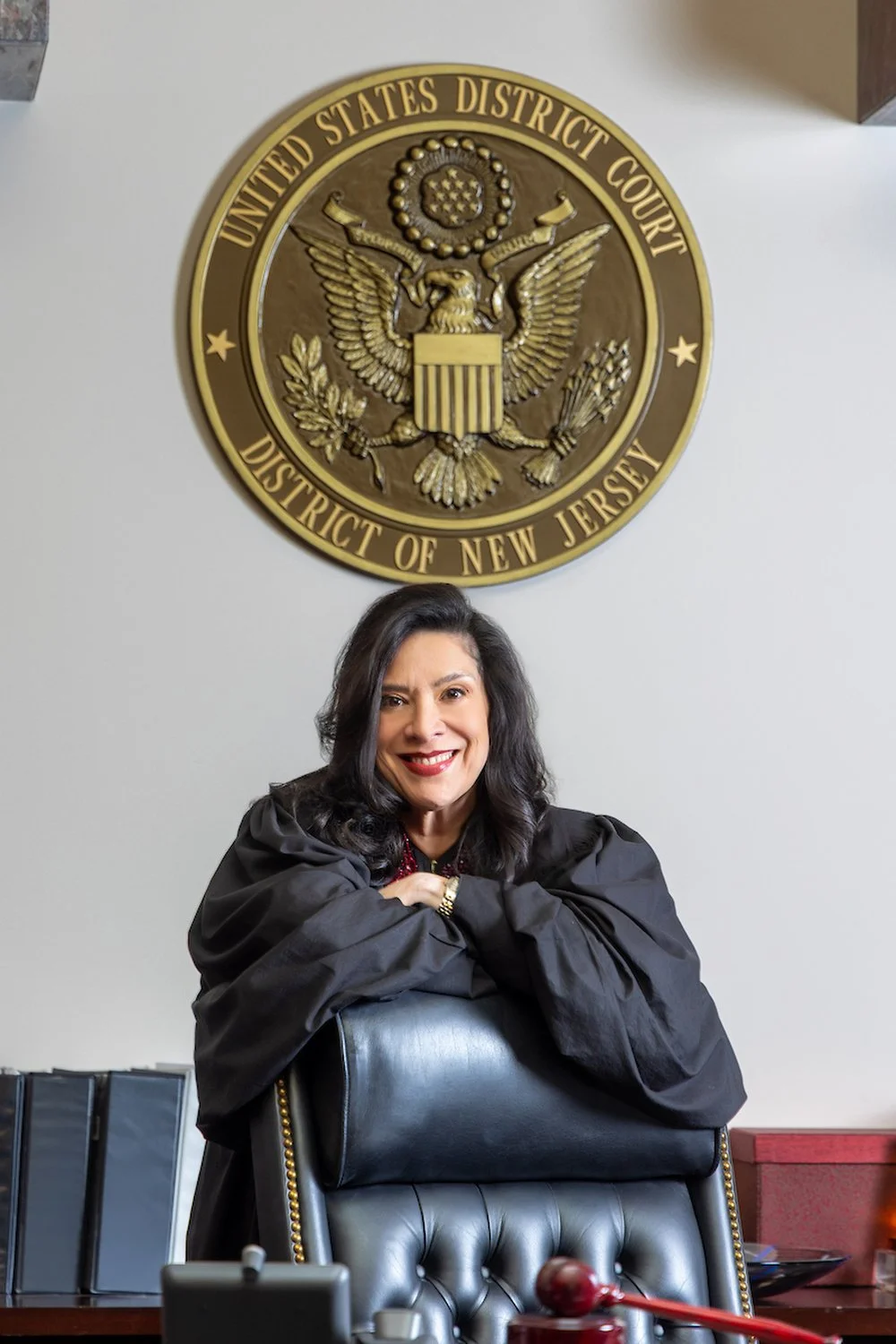Portrait session with a federal judge