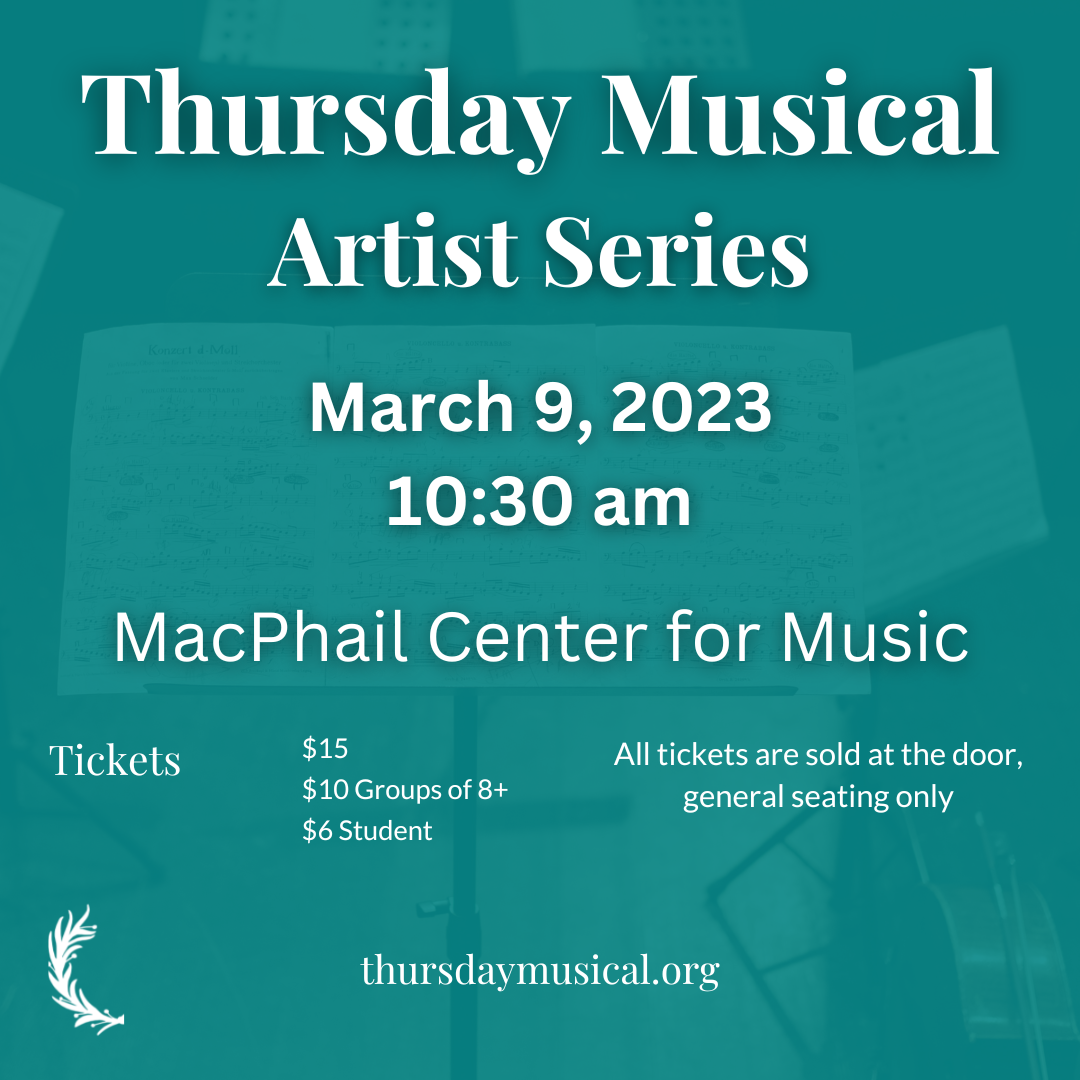 Thursday Musical Artist Series — Thursday Musical