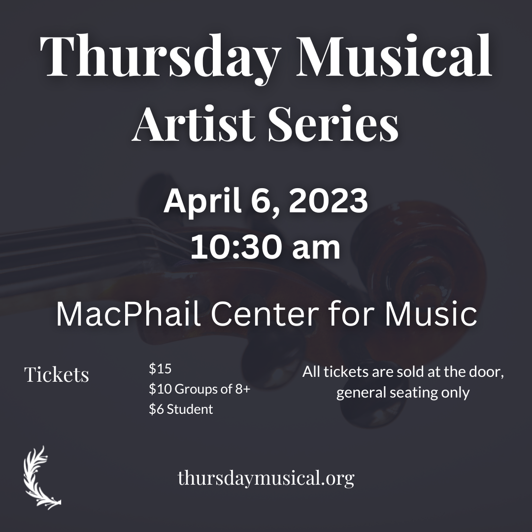 Thursday Musical Artist Series — Thursday Musical