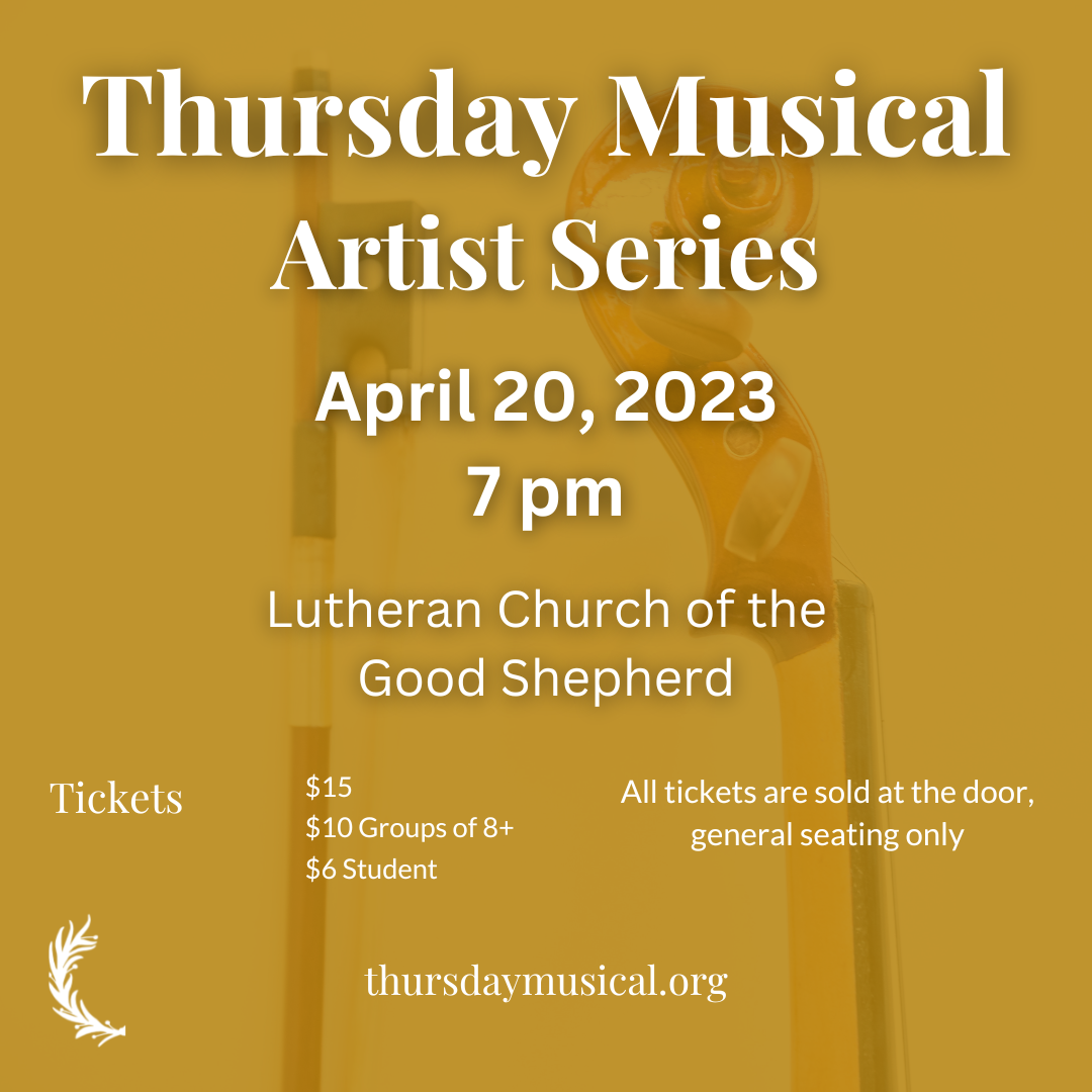 Thursday Musical Artist Series — Thursday Musical