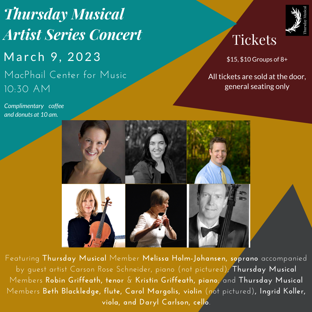 Thursday Musical Artist Series — Thursday Musical