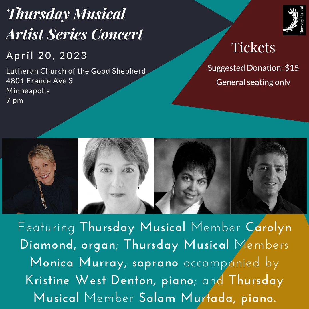 Thursday Musical Artist Series — Thursday Musical