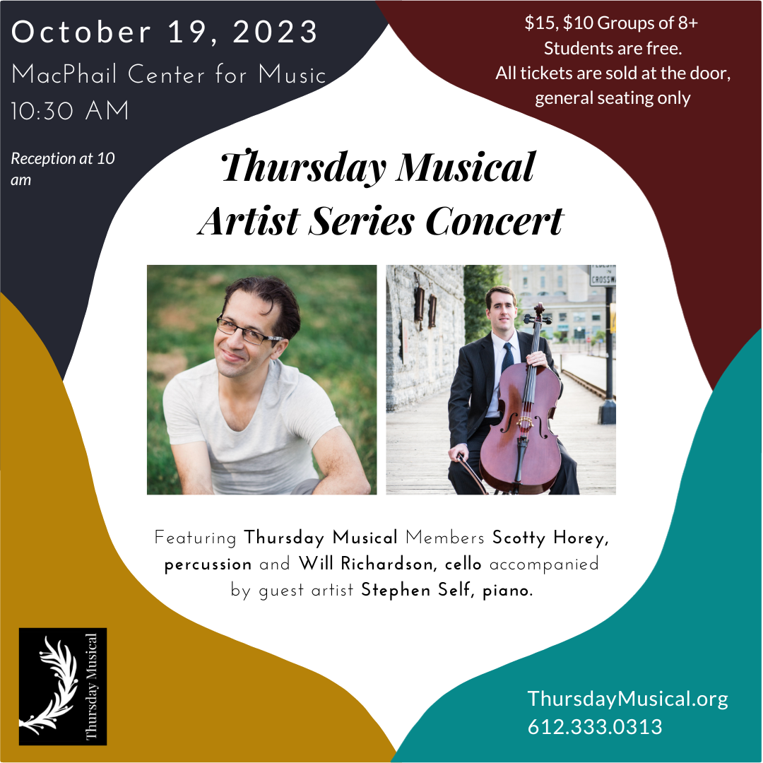 Thursday Musical Artist Series — Thursday Musical