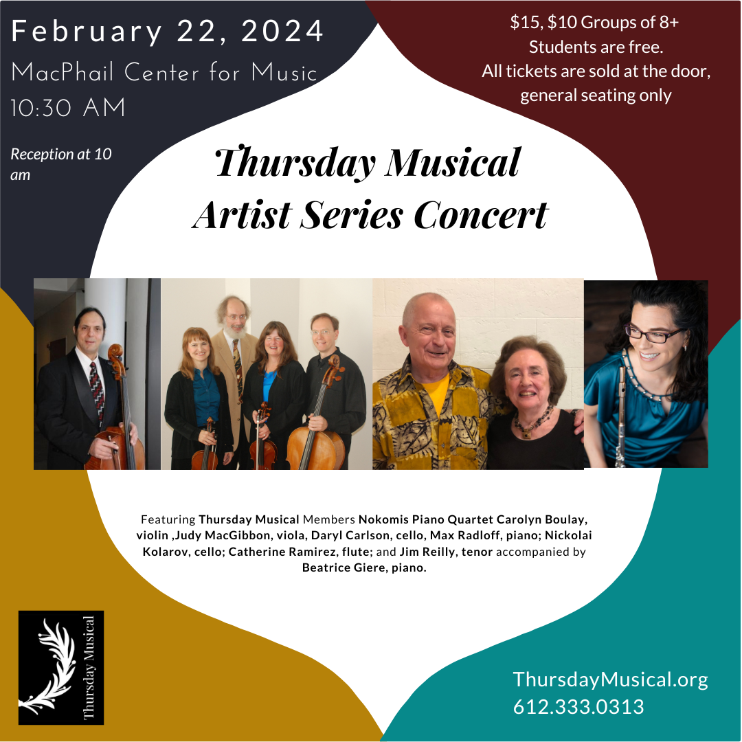 Thursday Musical Artist Series — Thursday Musical