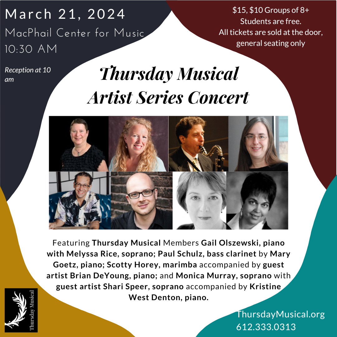 Thursday Musical Artist Series — Thursday Musical