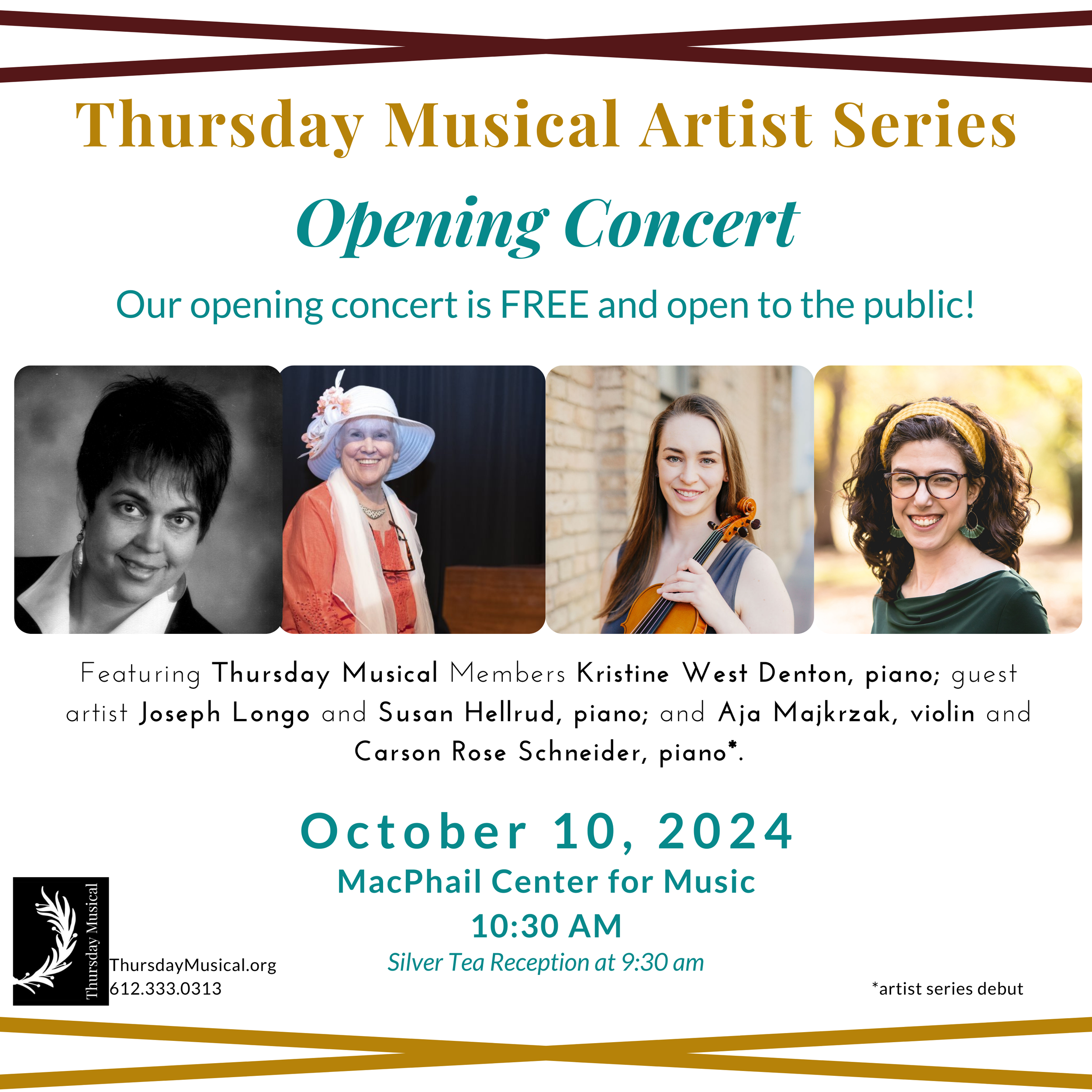 Thursday Musical Artist Series — Thursday Musical