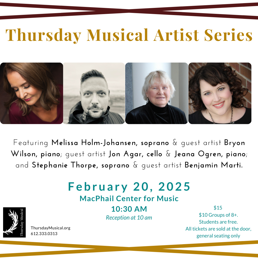 Thursday Musical Artist Series — Thursday Musical