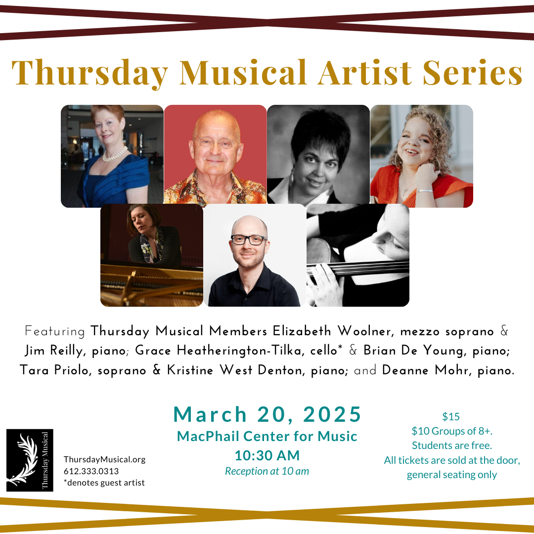 Thursday Musical Artist Series — Thursday Musical