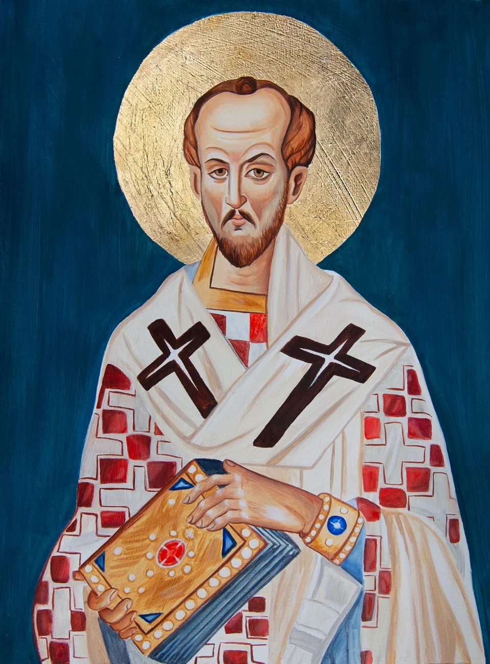 Saint John Chrysostom - Original Oil Painting — Amy the Artist