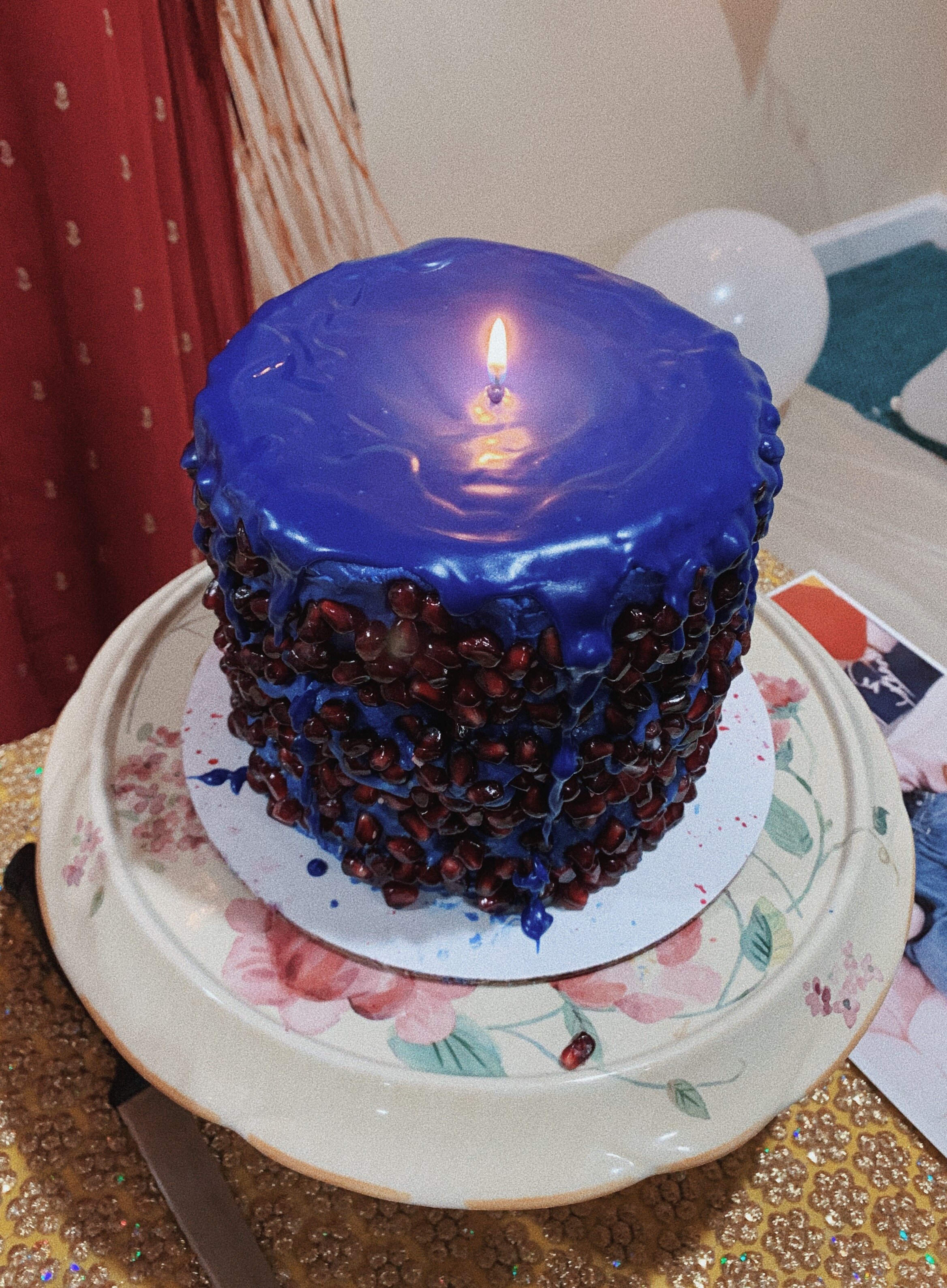 melted candle cake — NIVITA CHALIKI.