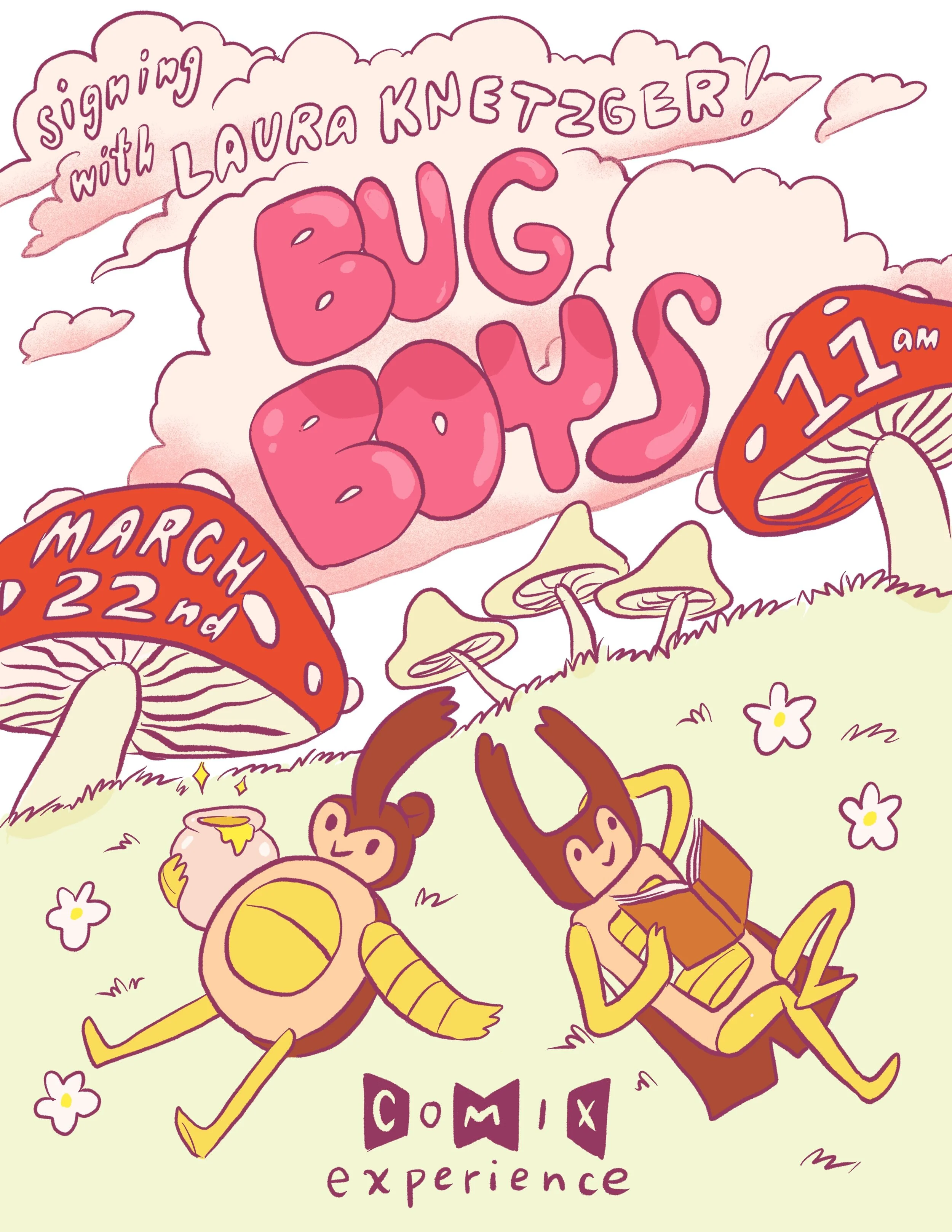 Laura Knetzger signs BUG BOYS! — Comix Experience