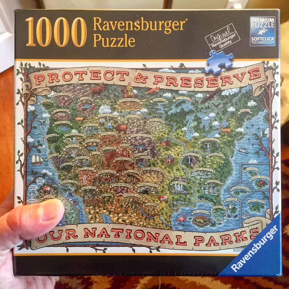 The National Parks Map is now a puzzle! — Hand-Drawn Maps by Mario Zucca