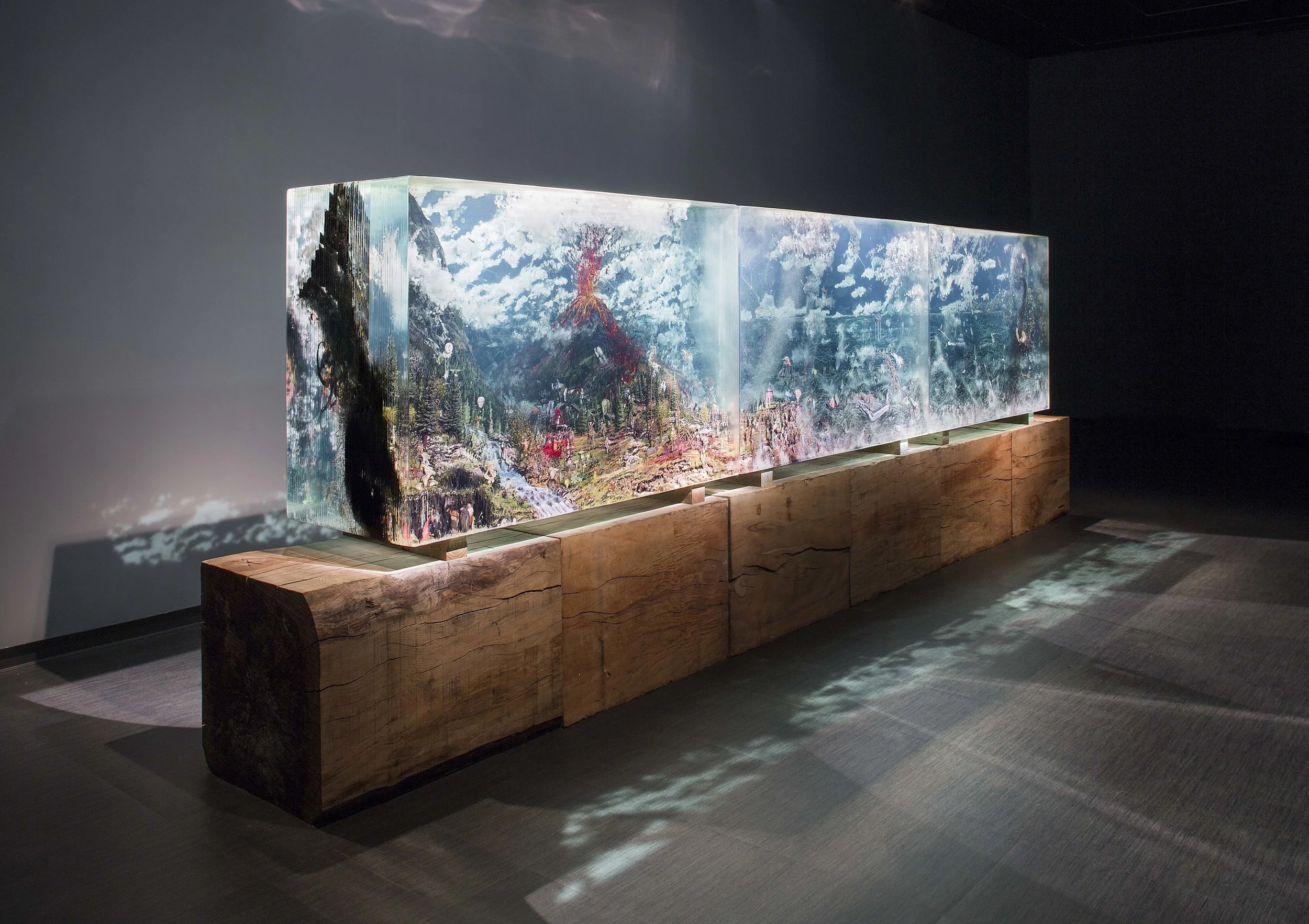 Dustin Yellin Triptych