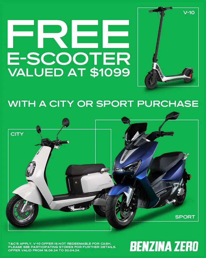 BENZINA ZERO ELECTRIC — d'Honk Scooters