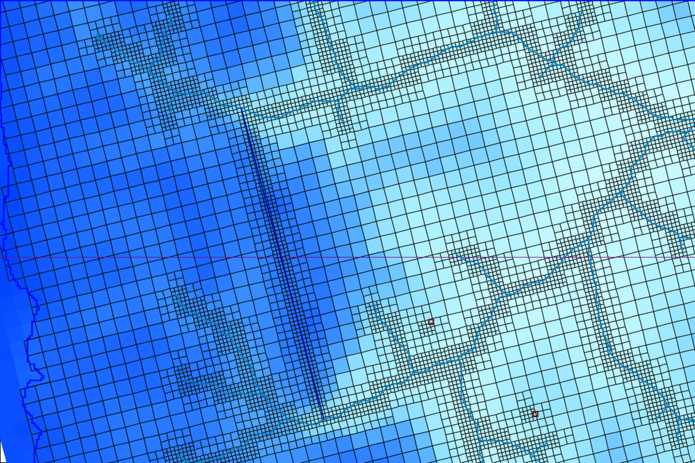 How to create quadtree refinements for MODFLOW 6 models from multiple ...