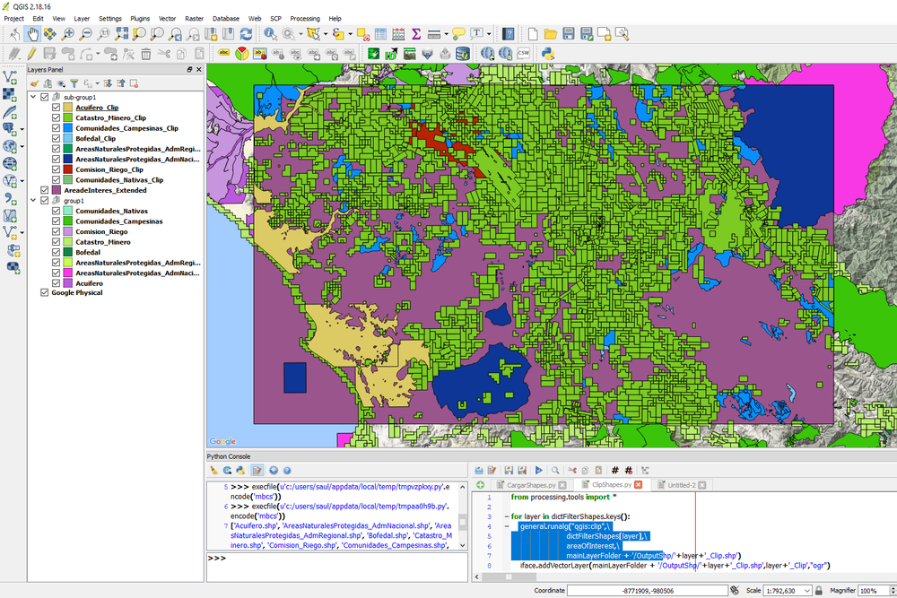 Clip Multiple Layers in QGIS with PyQGIS - Tutorial — Hatari Labs